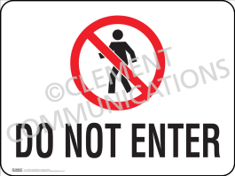 Do Not Enter