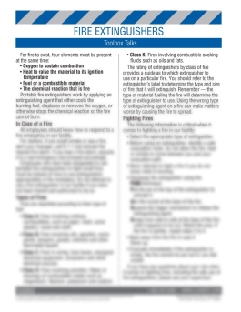 Fire Safety - Fire Extinguishers