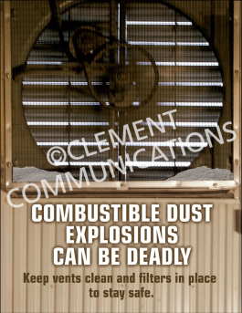 Combustible Dust/Fan Poster