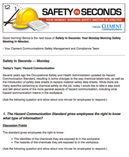 Safety in Seconds™