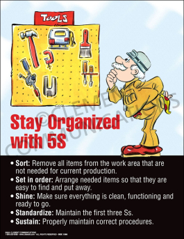Stay Organized with 5S Poster
