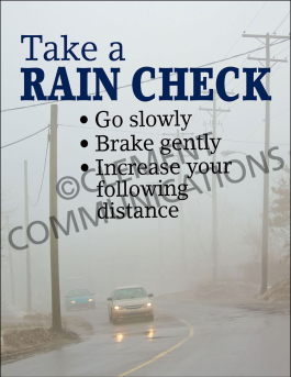 Winter Hazards - Rain Check - Poster