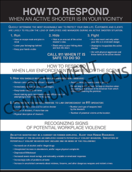 How to Respond-Active Shooter Poster