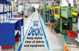 Clear the Decks Housekeeping Banner | Remove Clutter & Safety Hazards ...