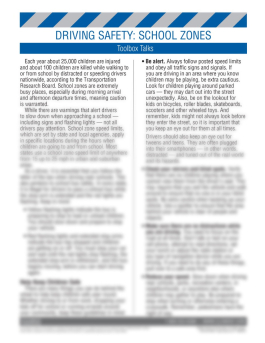 Driving Safety - School Zones