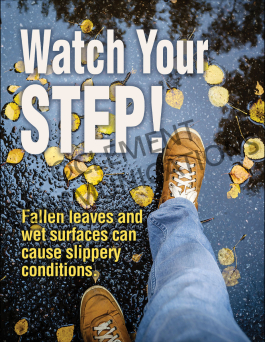 Watch Your Step Poster | Slip & Fall Prevention | Clement