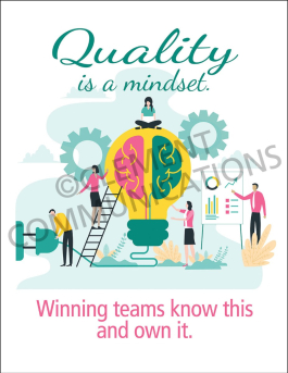 Quality is a Mindset Poster | Workplace Excellence & Motivation | Clement