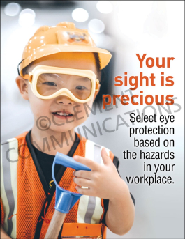 Your Sight Is Precious Eye Protection Safety Poster | Clement