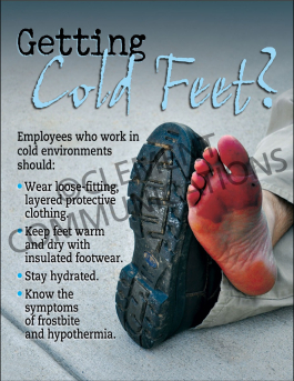 Winter Hazards Frostbite Poster | Cold Weather PPE Safety | Clement