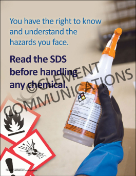Read the SDS Before Handling Any Chemical Poster