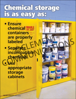 Chemical Storage Safety Poster | Inventory Control | Clement