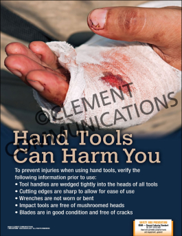 Hand Tools Can Harm You Poster