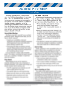 Accident Prevention - Toolbox Talks - Safety Training