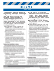 Ergonomics - Toolbox Talks - Safety Training