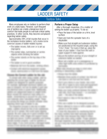 Ladder Safety - Toolbox Talks - Safety Training