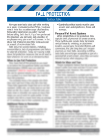 Fall Protection - PPE - Toolbox Talks - Safety Training