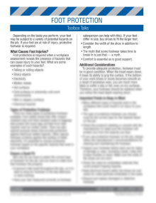 Foot Protection - PPE - Toolbox Talks - Safety Training