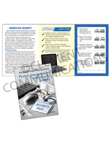 Security – Badges – Table-top Tent Cards