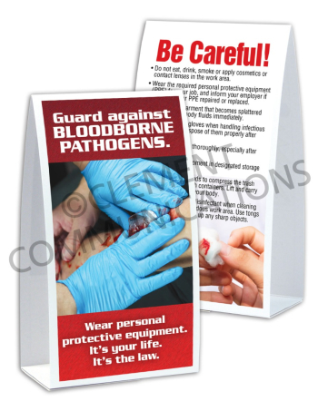 Bloodborne Pathogens – PPE – Safety Pocket Guide with Quiz Card