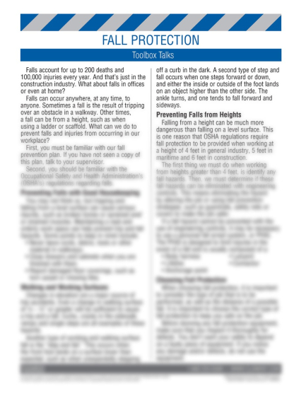 Fall Protection - General