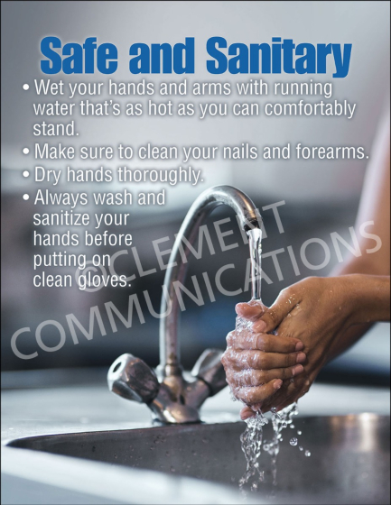 Safe and Sanitary Poster