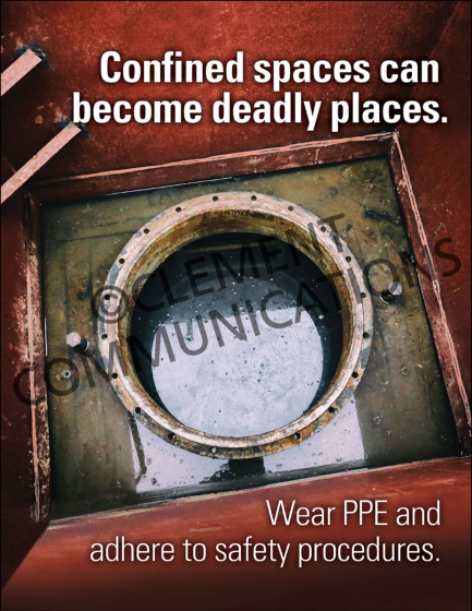 Confined Spaces Deadly Places Posters