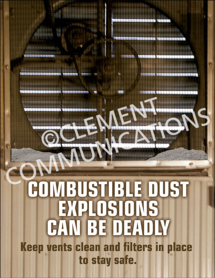 Combustible Dust/Fan Poster