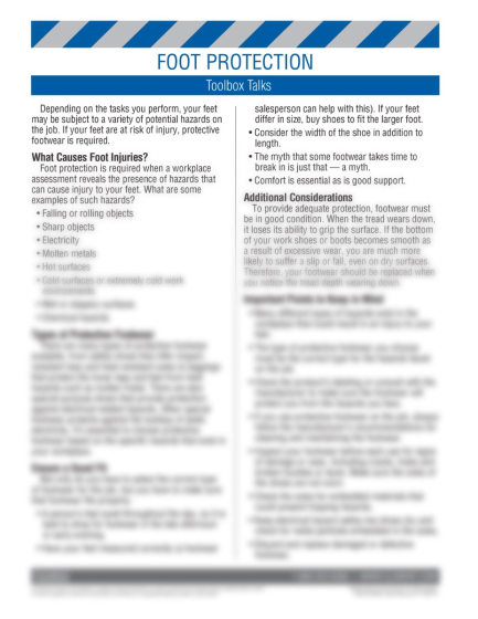 PPE - Foot Protection