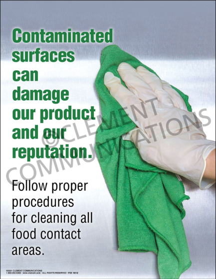 Contaminated Surfaces Poster