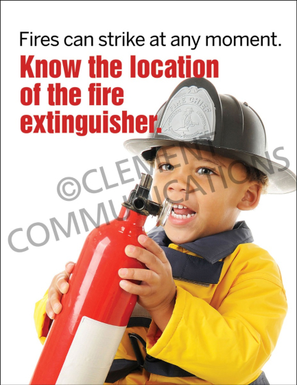 Fire Extinguisher Poster Spanish