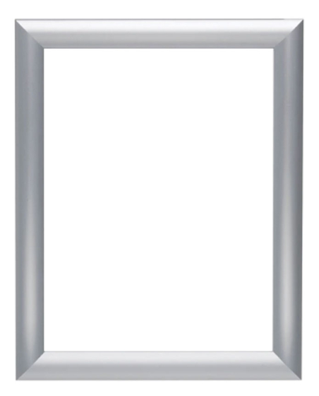 8.5 x 11 SILVER SNAP-OPEN ALUMINUM POSTER FRAME