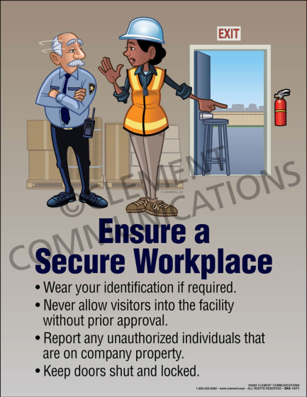 Ensure a Secure Workplace Poster