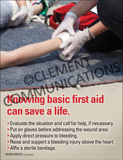Knowing Basic First Aid Poster