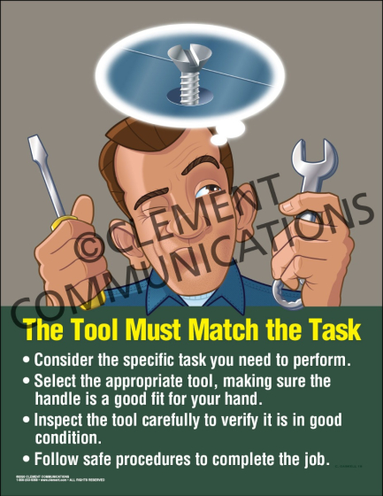 Tool Must Match the Task Poster